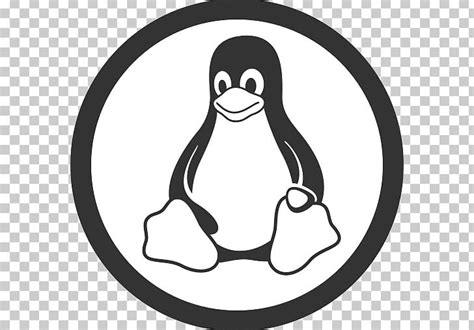 Linux Kernel Tux Computer Icons PNG Clipart Arch Linux Beak Bird Black And White Button
