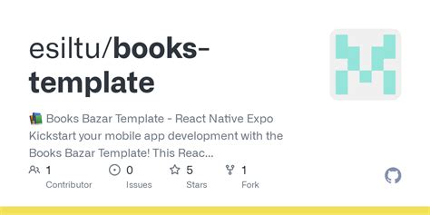 Github Esiltubooks Template 📚 Books Bazar Template React Native