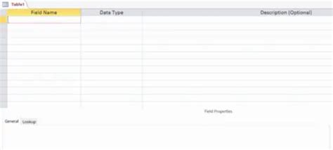 How To Create Tables With Table Designer In Access