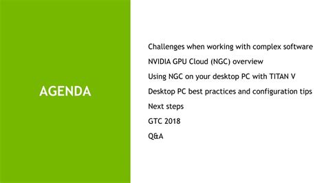 PPT Deep Learning On Your Desktop With NVIDIA GPU Cloud And NVIDIA TITAN PowerPoint