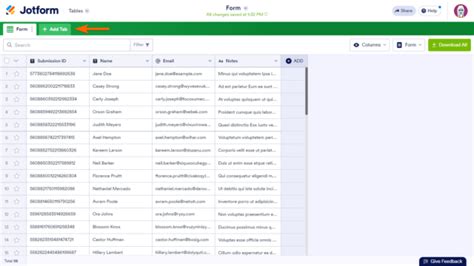how to get data from other forms in jotform tables