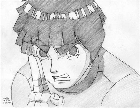 Rock Lee Naruto Sketch Drawing Anime Sketch Naruto Sketch