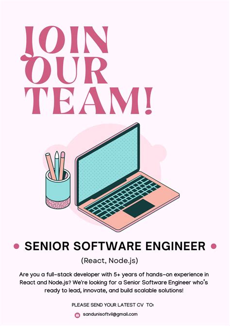 Seniorsoftwareengineer Reactjs Nodejs Fullstackdeveloper Srilankajobs Hiringnow Techjobs
