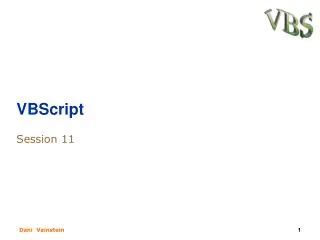 PPT VBScript PowerPoint Presentation Free Download ID 5624787