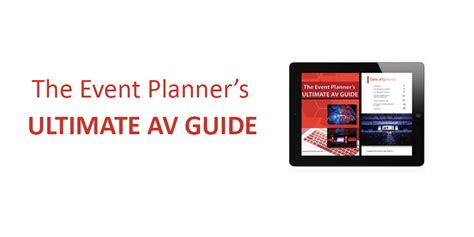 Reaction Audio Visual Launches “the Event Planners Ultimate Av Guide