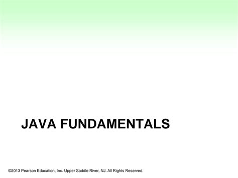 SOLUTION Lesson Java Fundamentals Studypool