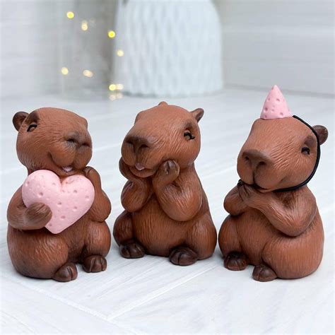Capybara Silicone Mold For Cake Toppers Cute Capybara Fondant Mold Set