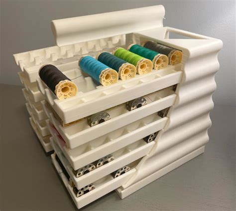 Duohandler For Sewing Thread And Bobbin Roll Holder Rack By Ghislain