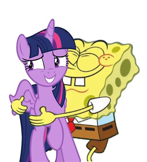 Spongebob Hugging Twilight Sparkle By Thxfan2022 On Deviantart