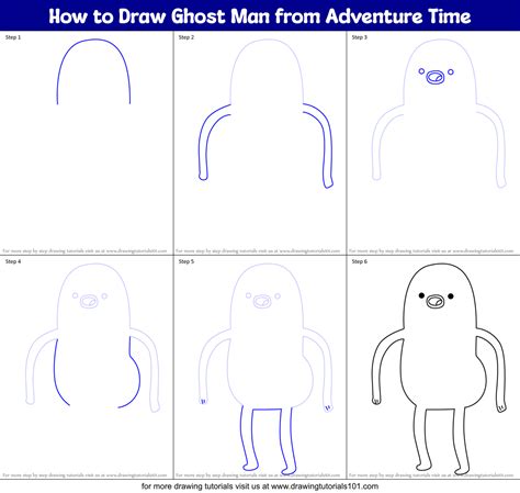 How To Draw Ghost Man From Adventure Time Adventure Time Step By Step DrawingTutorials Com