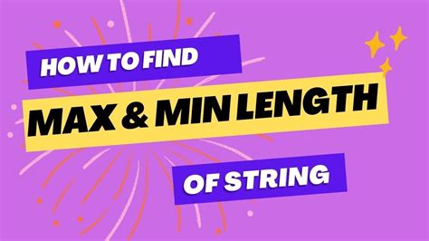 How To Find Min And Max Length Of Strings From List Java8 Youtube