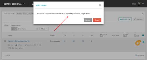 incorrect message when deleting single launch · issue 931