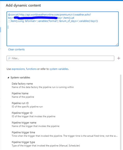 Azure Data Factory Web API Activity Stack Overflow