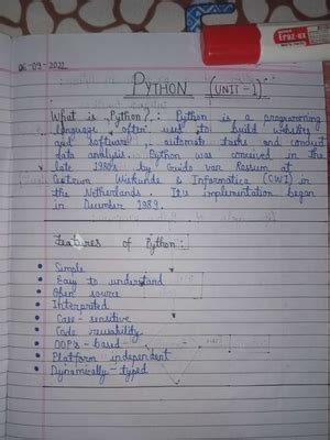 Antenna Unit 2 Notes Python Programming Studocu