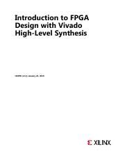 Intro To FPGA Design With HLS Pdf Introduction To FPGA Design With Vivado High Level Synthesis
