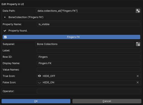 Properties UI Blender Studio
