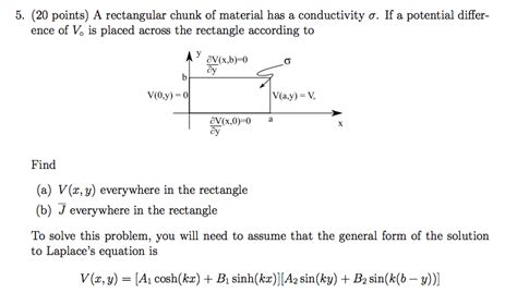 Solved Points A Rectangular Chunk Of Material Has A Chegg