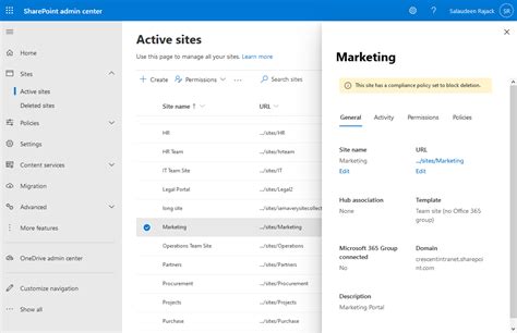Fix A Compliance Policy Is Currently Blocking This Site Deletion Error In Sharepoint Online