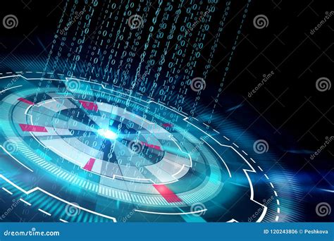 Binary Code And Cyberspace Stock Illustration Illustration Of