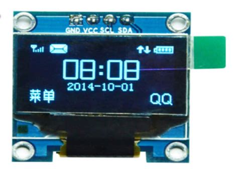 Inch I C IIC OLED LCD Module Pin With GND VCC White SSD Chip Zbotic
