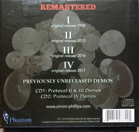 Simon Phillips Protocol Box Set Buy New And Used At Discrepancy Records