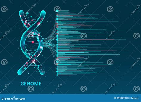 Big Genomic Data Visualization Stock Vector Illustration Of Pattern Diagram 292889393