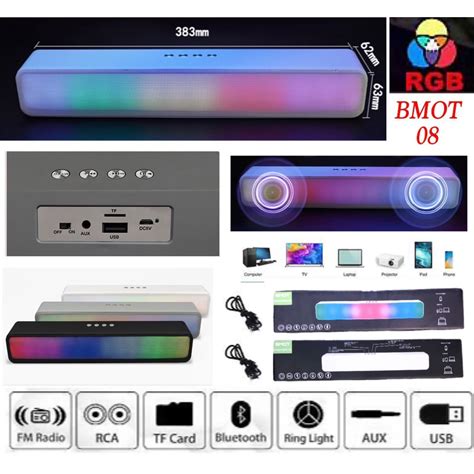 Jual Speaker Bluetooth Bmot Led Rgb Wireless Bmot Shopee Indonesia