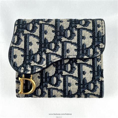 Dior 여성반지갑 백화점 용풀셋♡ 디올 오블리크 새들 플랩 반지갑 원래 명품은 필웨이 Feelway