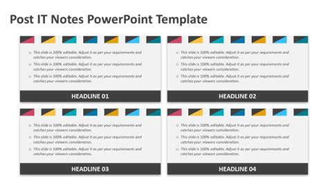 Post It Notes Powerpoint Template Sticky Notes Template