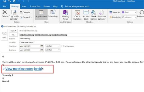 How To Create A Meeting Agenda Using OneNote Office Skills Training
