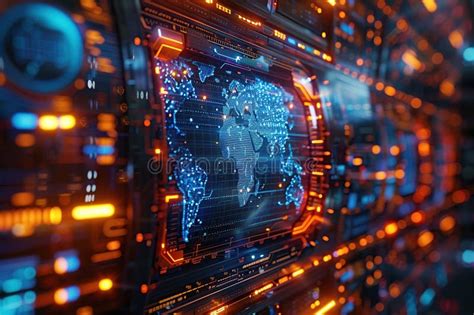 Global Network Interface Stock Illustration Illustration Of Future