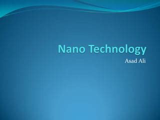 Nano Technology Pdf