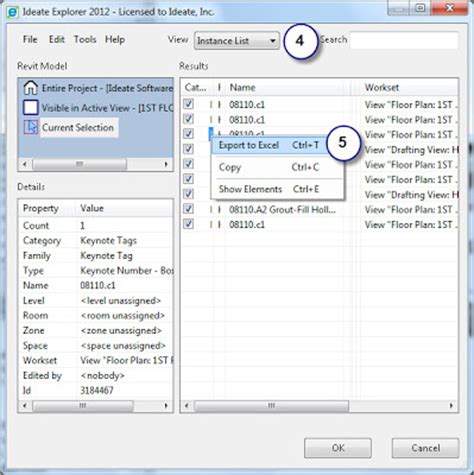 Ideate Explorer For Revit Auditing Key Notes Ideate Inc