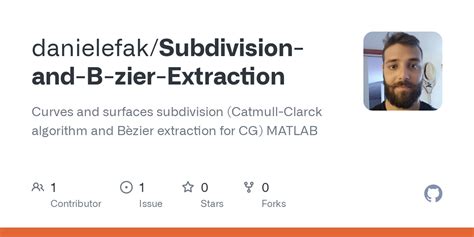 GitHub Danielefak Subdivision And B Zier Extraction Curves And Surfaces Subdivision Catmull
