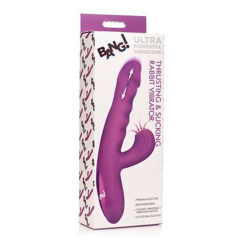 Bang Thrusting And Sucking Rabbit Vibrator Purple
