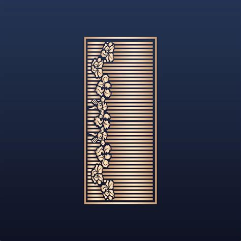 Premium Vector Decorative Laser Cut Panels Template With Abstract Texture Geometric And