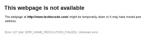 Types Of Browser Errors While Loading Web Pages And What They Mean TechieCode