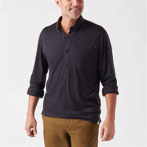 Mens Best Made Long Sleeve Merino Knit Popover Duluth Trading Company