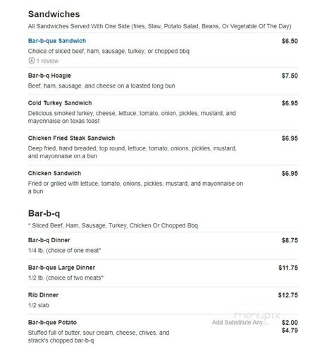 Strack Farm Restaurant Menu In Spring Tx Order Delivery And Reviews