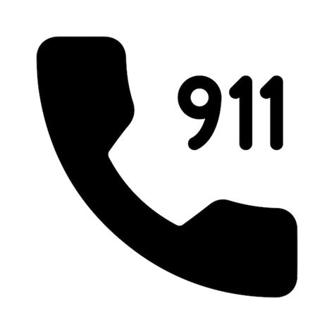 Premium Vector Call 911 Vector Illustration Style