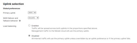 Multiwan Backup Uplink Cisco Meraki Documentation