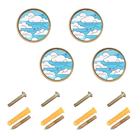 Clouds Cute Cabinet Knobs Kitchen Drawers Knobs Door Round Pulls Knob