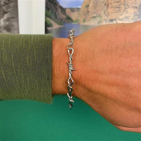 Y2k Barbwire Opium Punk Style Bracelet Cool Design Depop