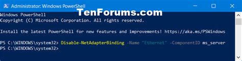Turn On Or Off File And Printer Sharing In Windows 10 Tutorials