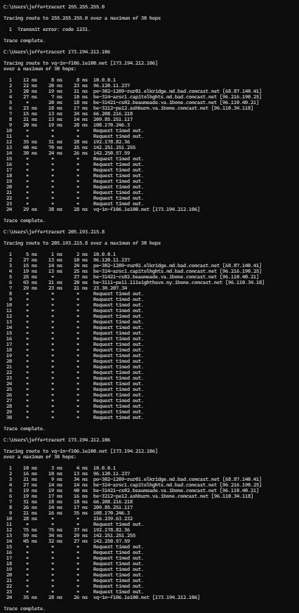 Ping And Traceroute