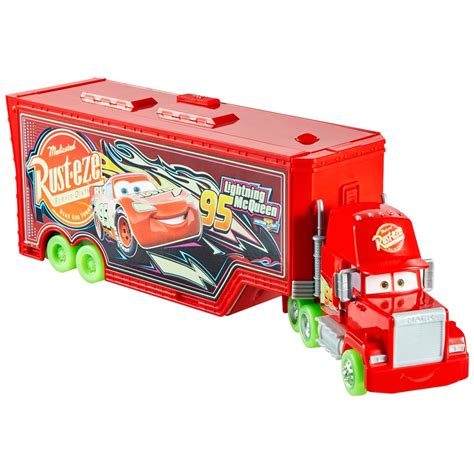 Disney Cars Glow Racers Transforming Mack Truck Playset Smyths Toys Uk