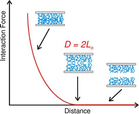 1 Typical Force Versus Distance Profile Measured Between Two Opposing
