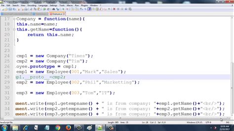 Designing An Employee Information System In Javascript Youtube