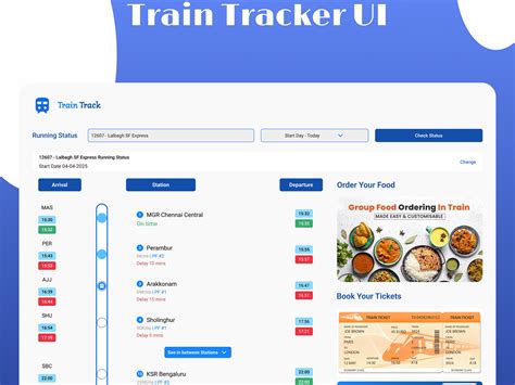 🚆 Day 61 Of 100daysofdesign Real Time Train Tracker Ui By Srilatha