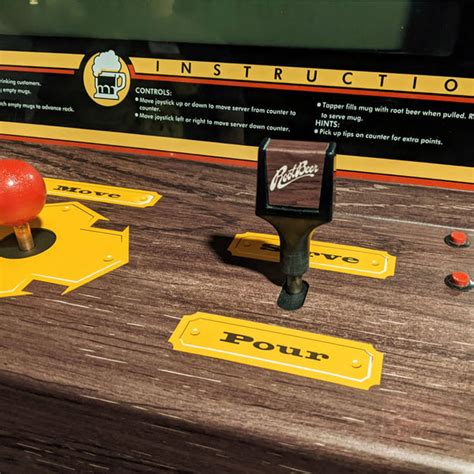 Root Beer Tapper Control Panel Overlay Retrofied